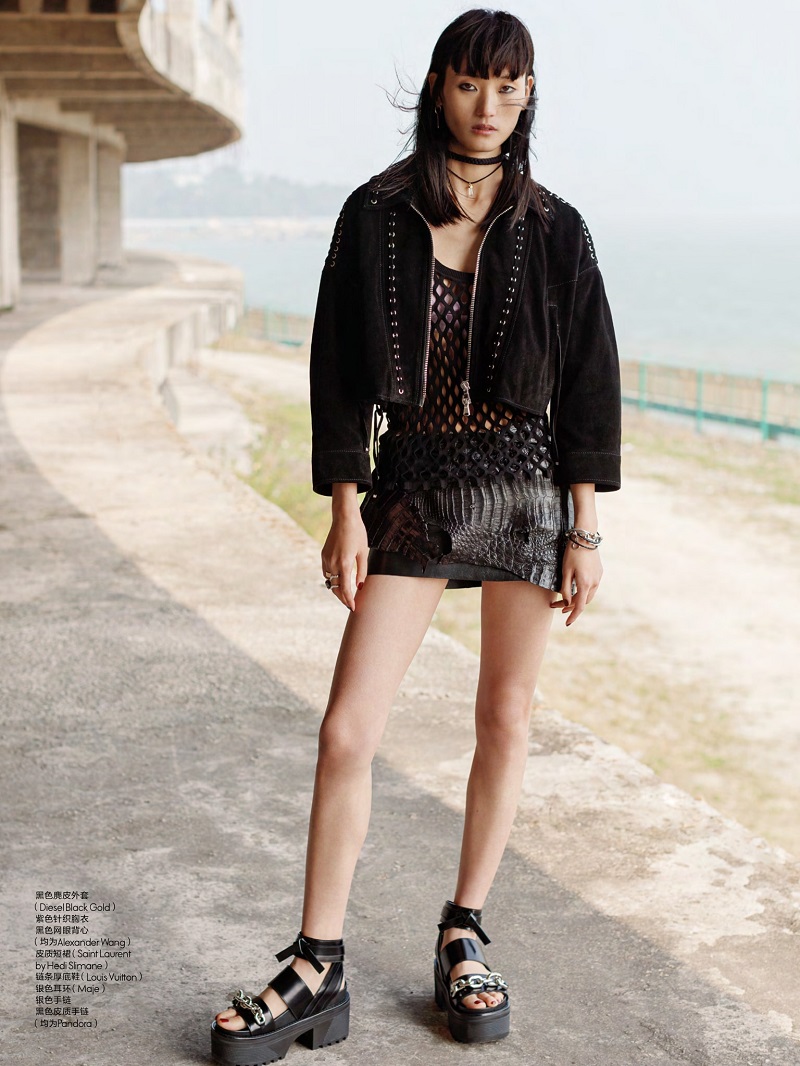 ASIAN MODELS BLOG: EDITORIAL: Lina Zhang for Elle China, May 2016