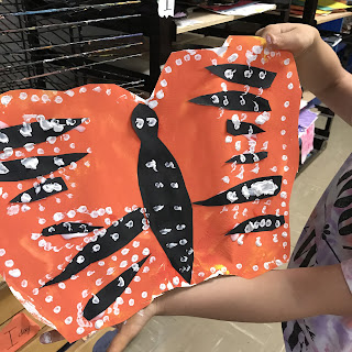 Elements of the Art Room: Kindergarten Symmetrical Monarch Butterflies