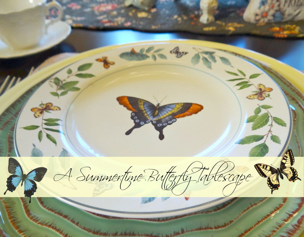 The Nest at Finch Rest: Summer Garden Butterfly Tablescape