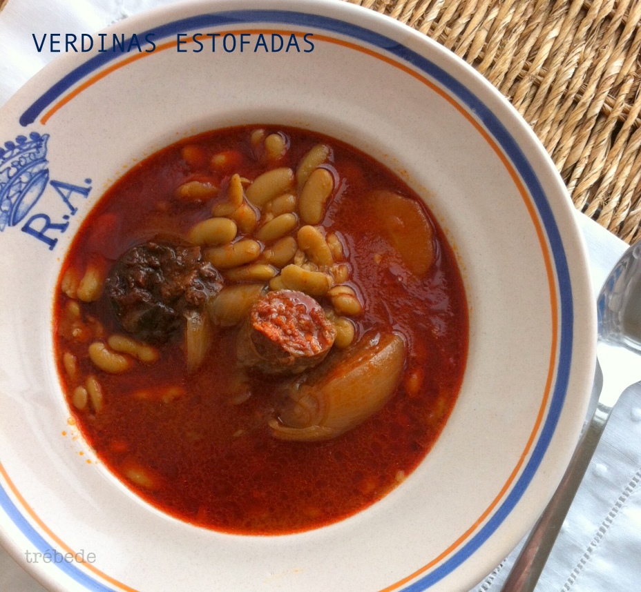 trébede: FABES VERDINAS ESTOFADAS (VERDINES ESTOFAES)
