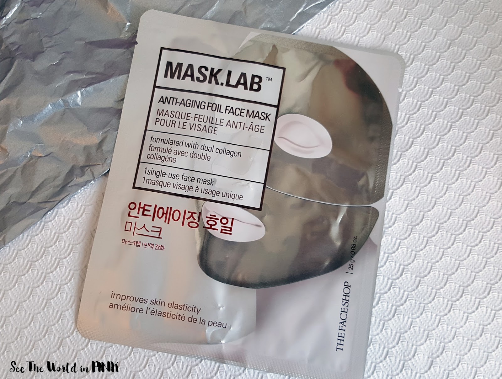 Mask Wednesday - The Face Shop MASK.LAB Anti-Aging Foil Face Mask Try ...