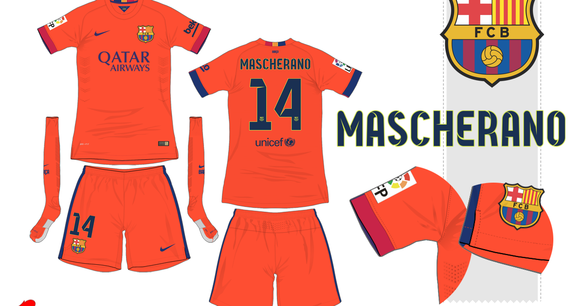 Kit Design, by eroj: 2014-15 Barcelona (Home, Away e GK)