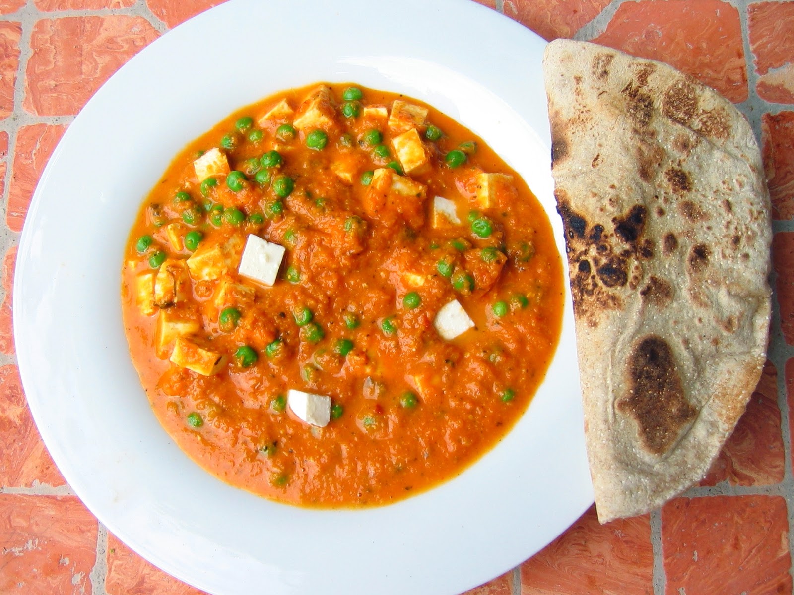 matar paneer - perfect for rotis and rice