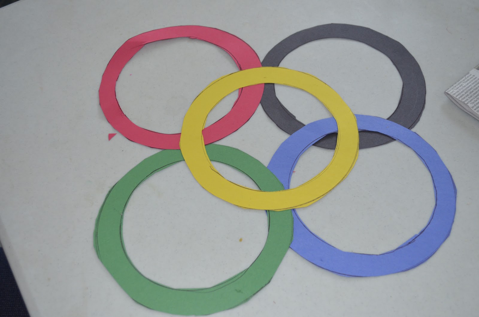 simply FOuR us: Olympics ~ Olympic Rings Wall Art