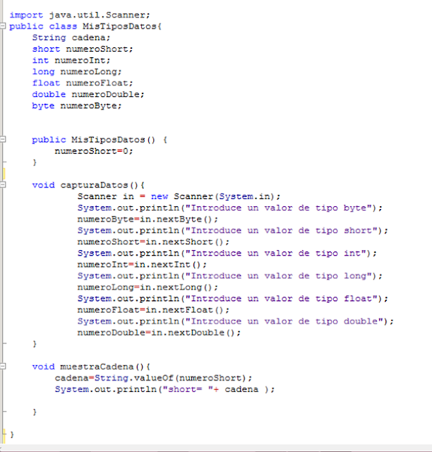 Objetos en Java: 003 TIPOS DE DATOS Y CASTING EN JAVA