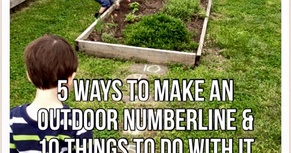 Concetta's Kitchen: 10 Ways to Use an Outdoor Numberline