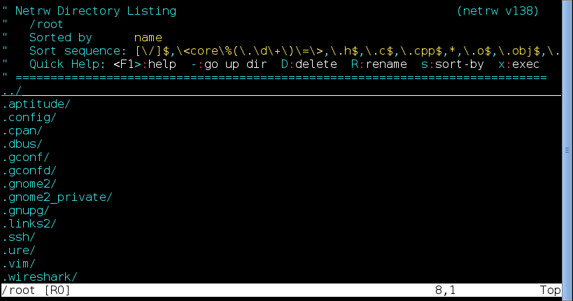 Fafanet S Blog Explorando Arquivos Com Vim