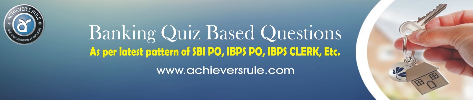 BANKING QUIZ PART -26 (Based on Latest Pattern)