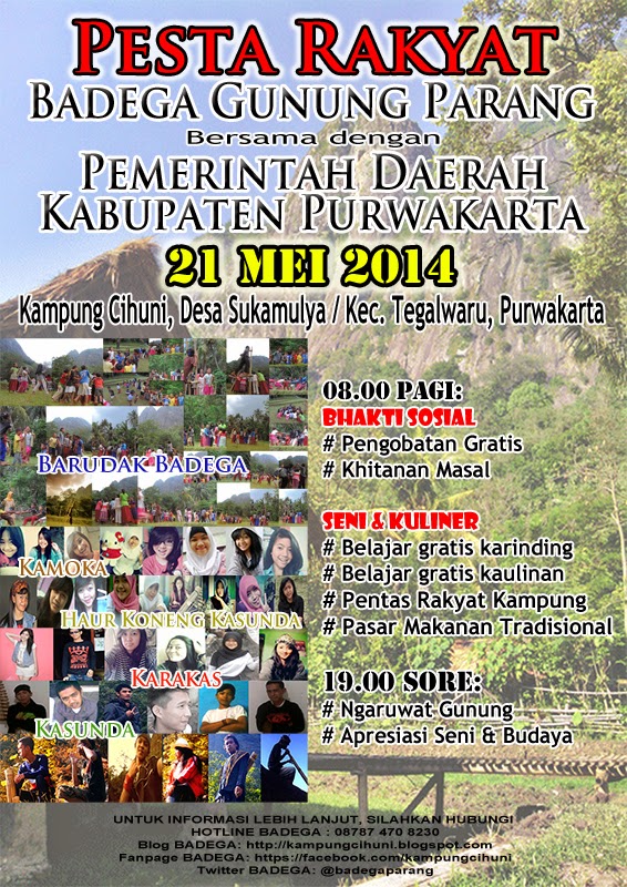 Padjajaran Anyar: Perubahan Tanggal PESTA RAKYAT BADEGA GUNUNG PARANG ...