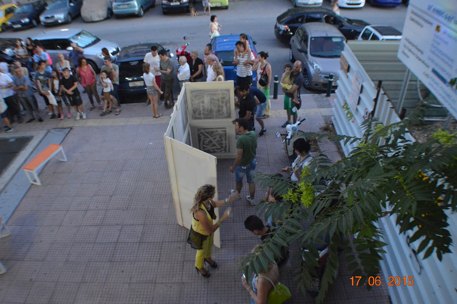 αιας σεπολια 2015: προπονηση γυμναστραδας εξω απο το μετρο στα σεπολια
