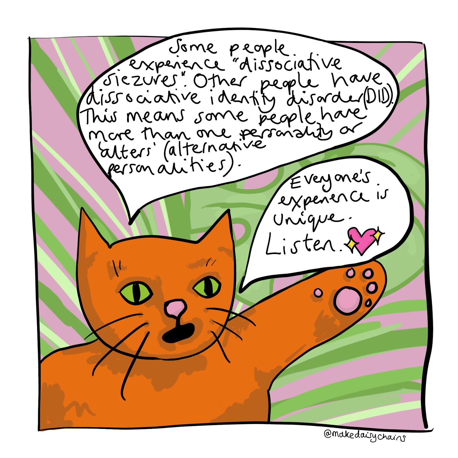 Hannah Daisy: Dissociation - explained in a short story. With cats - By ...