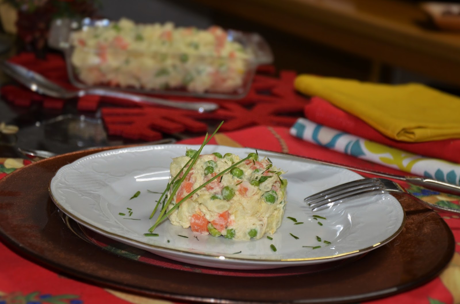 ENSALADA DE GALLINA, RECETA VENEZOLANA NAVIDEÑA