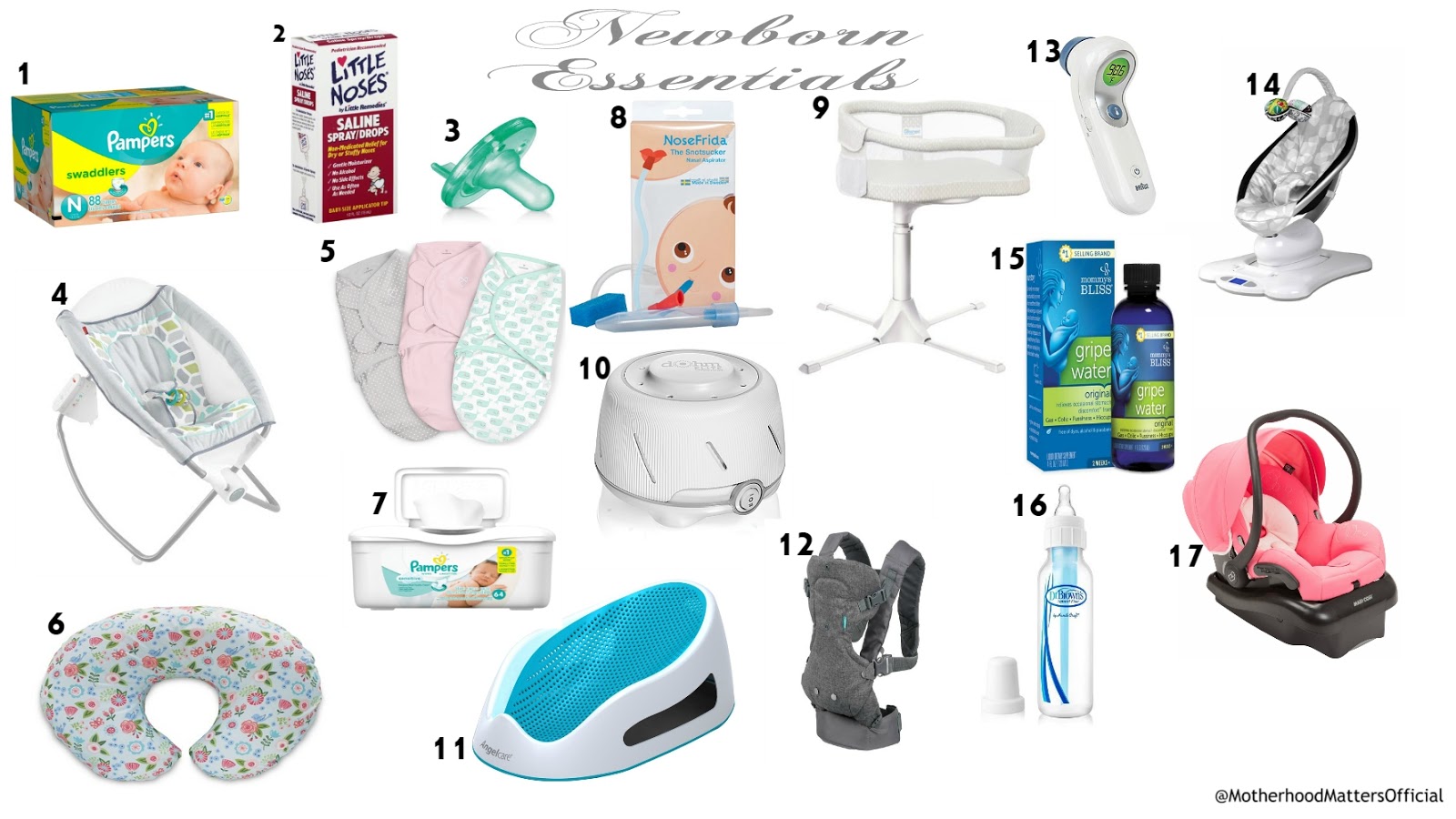 17 Newborn Essentials/ Must Haves