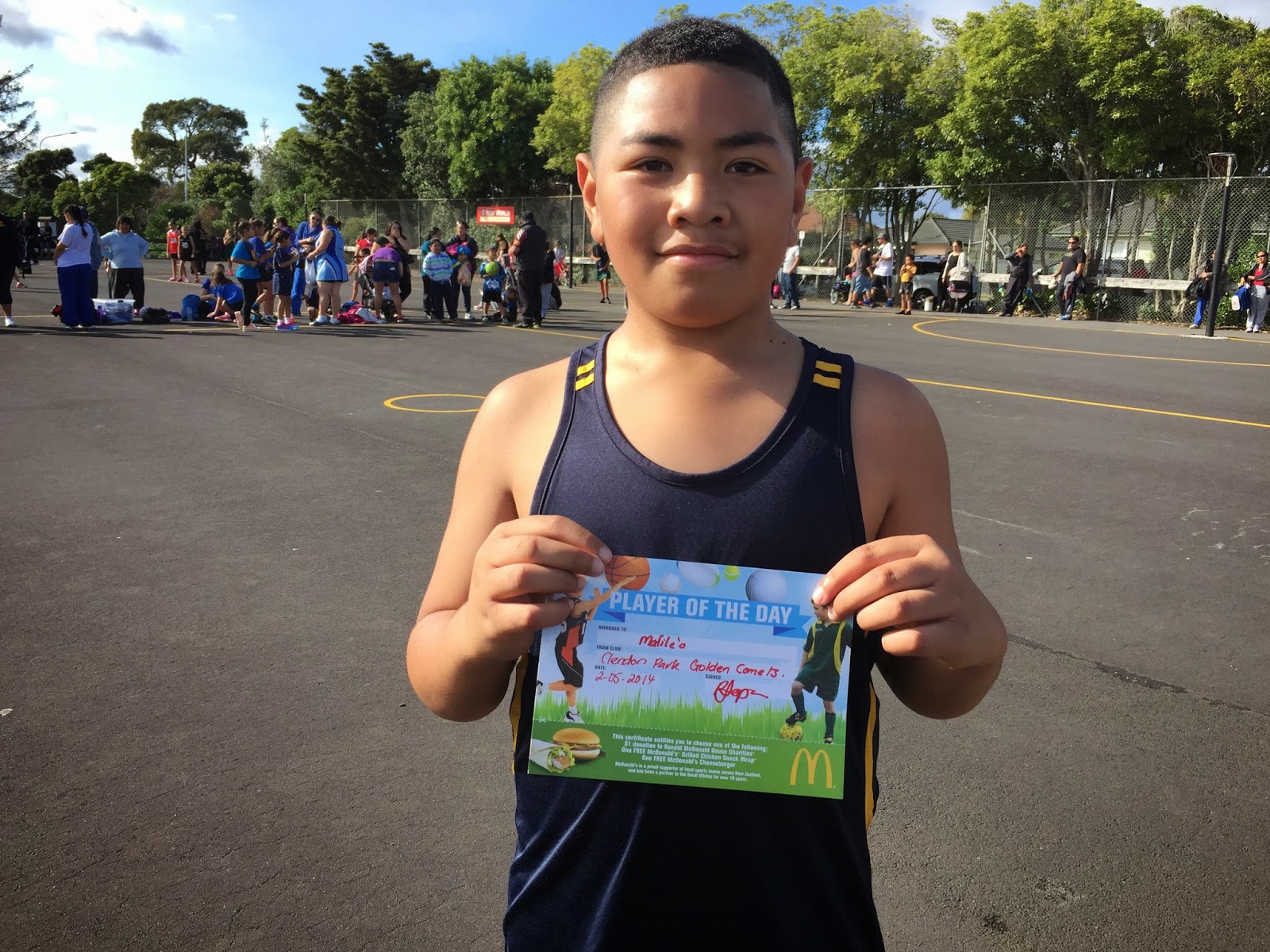 Clendon Park School: Room 8: First Netball Game for the Season