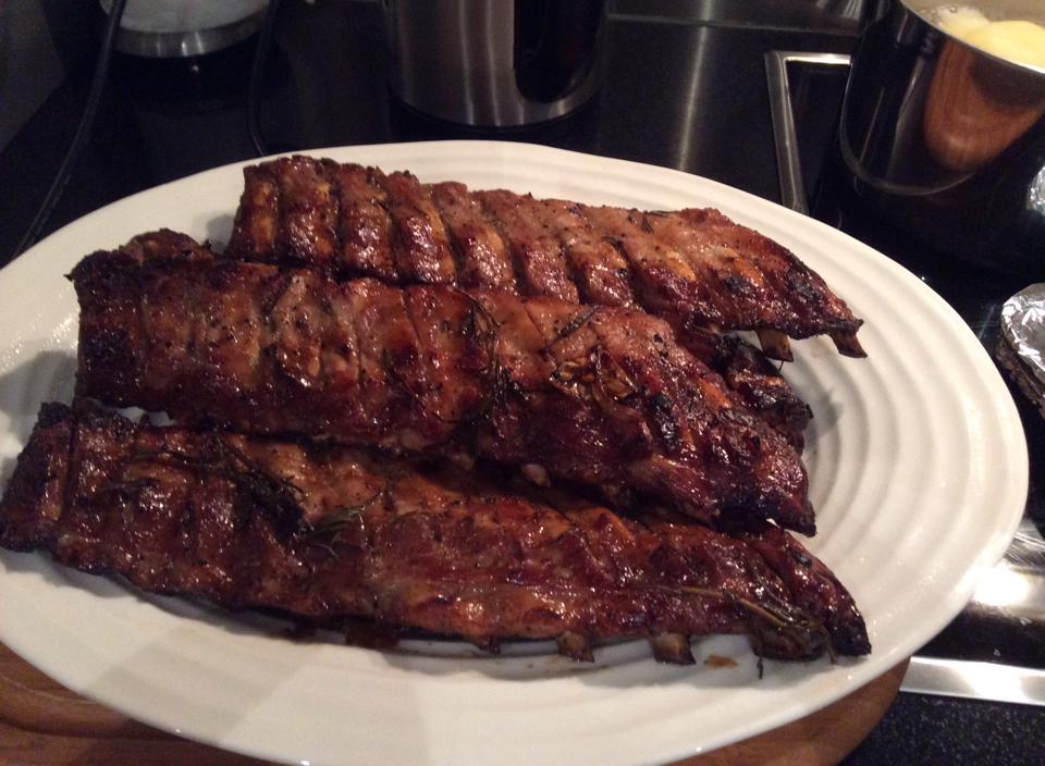 Grilled pork ribs by Mye Cordero