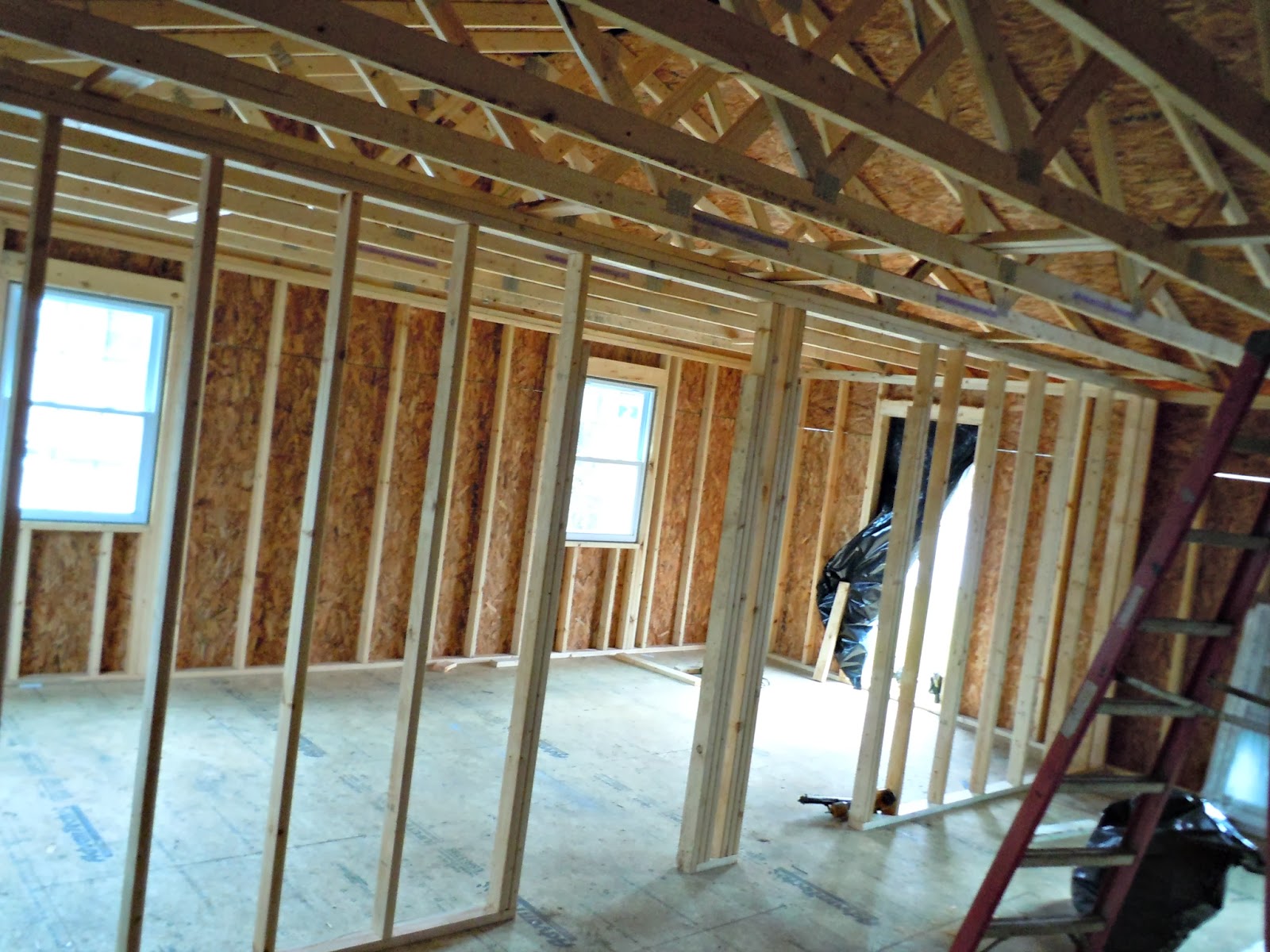 The Little Cottage That Was: Boxing Them In...Interior Framing