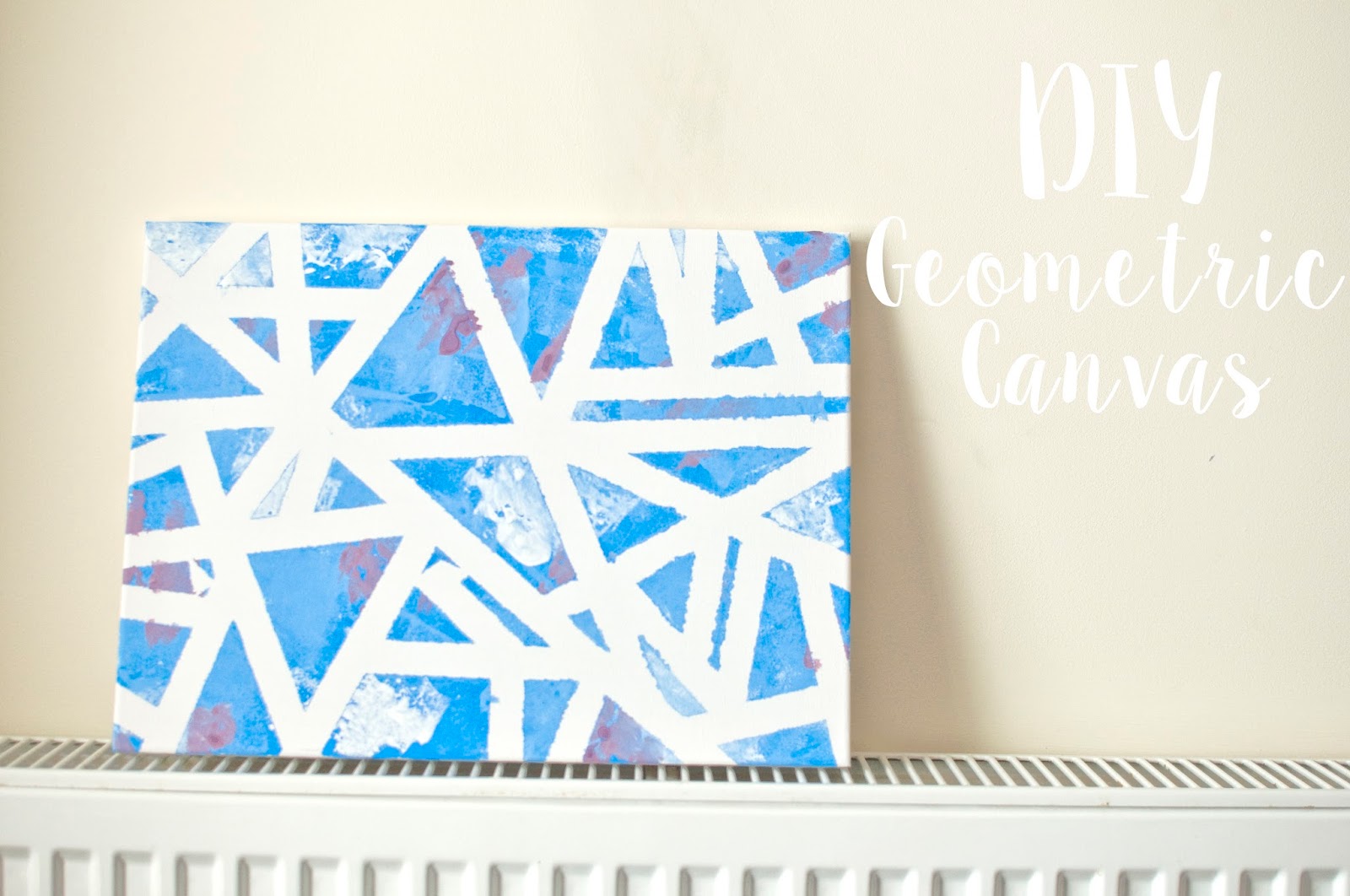 DIY Geometric Canvas - Quick Craft - Eyes On Stage
