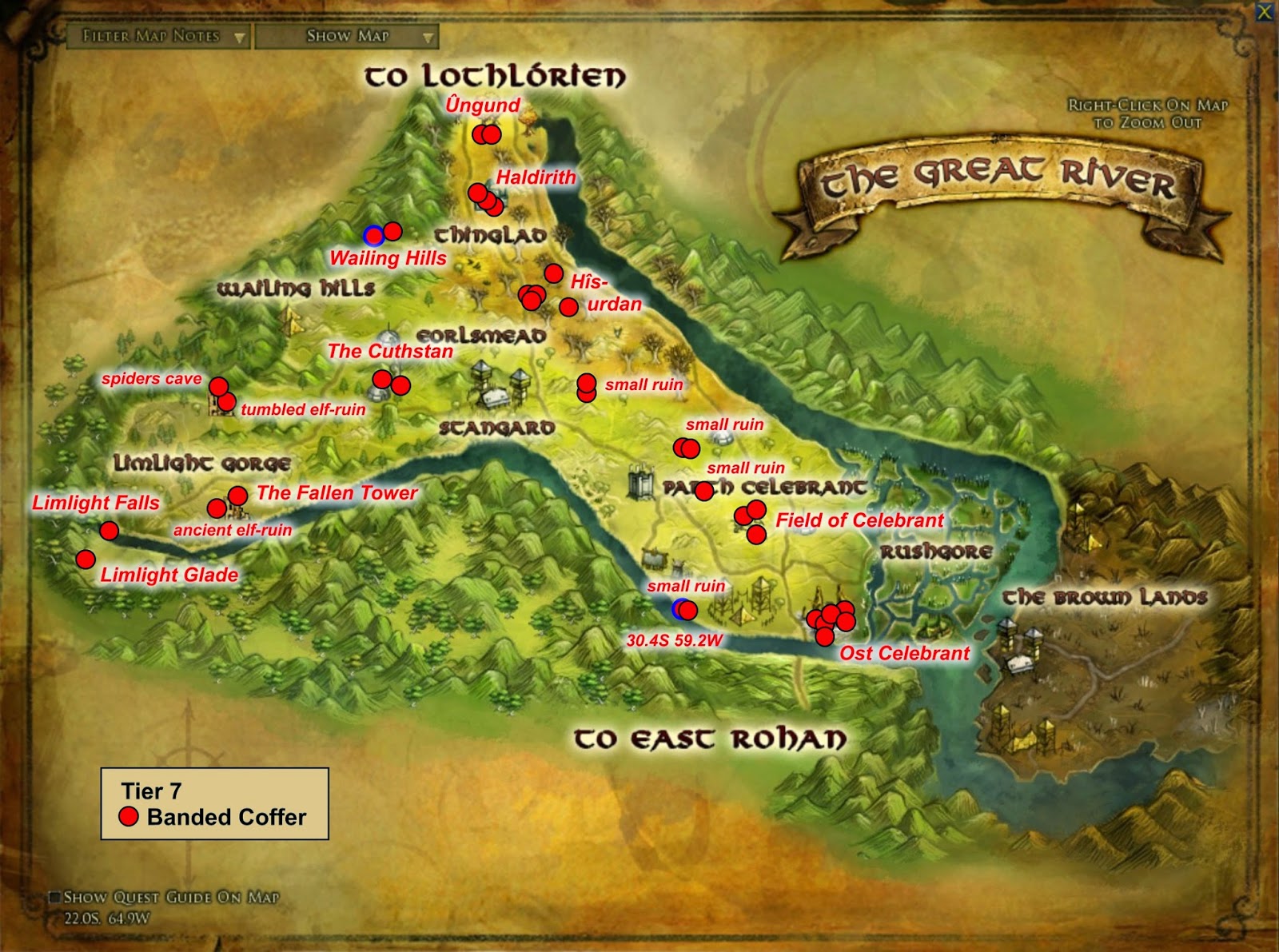 Wonderful Places in LOTRO's Middle Earth: Finding Scholar artifacts in ...