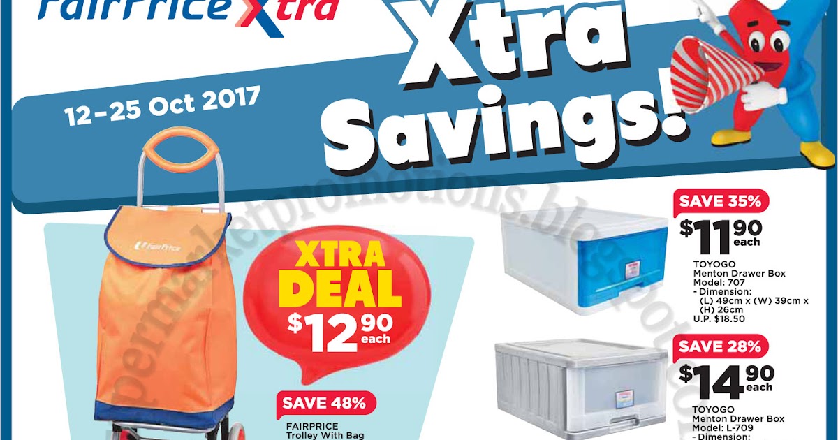 NTUC FairPrice Xtra Home Fair 12 - 25 October 2017 ~ Supermarket Promotions