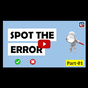 Spot The Error | Part 1 | English | All Competitive Exams