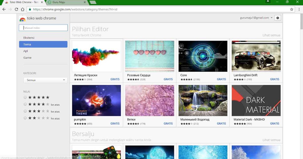 Merubah Tampilan Pada Google Chrome Sesuai Selera - GURU MAJU