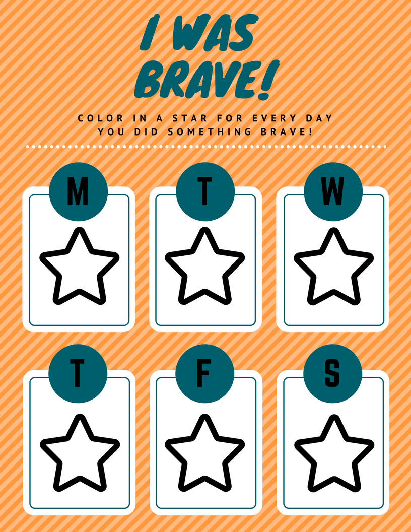 Childhood Anxiety - Brave Chart! | amanda villaveces lmft