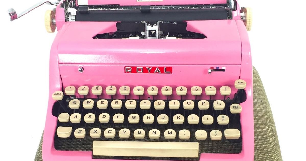 Retro Shopaholic: Fabulous Antique Pink Typewriters on eBay