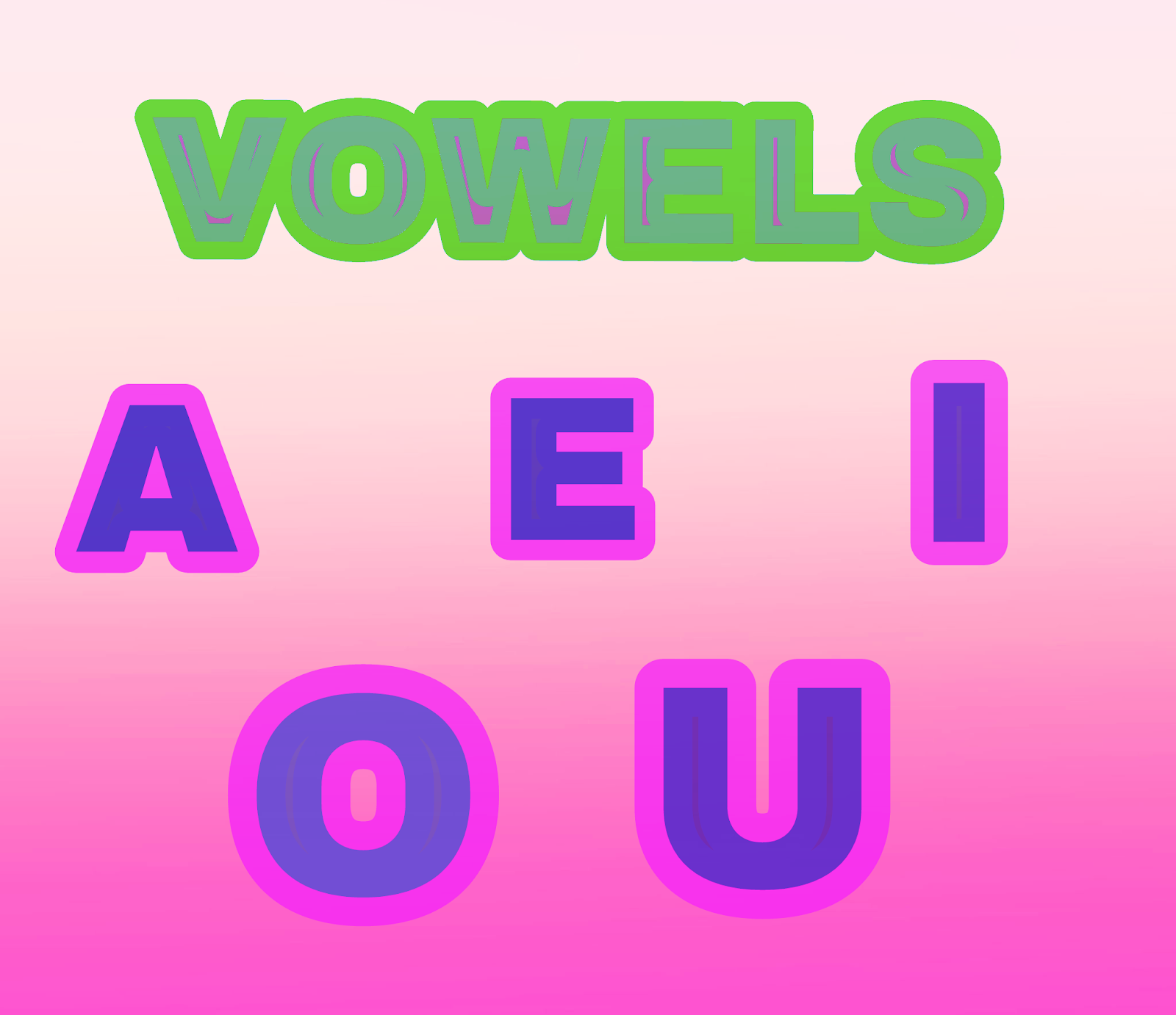 VOWELS AND CONSONANTS vowels-and-consonants