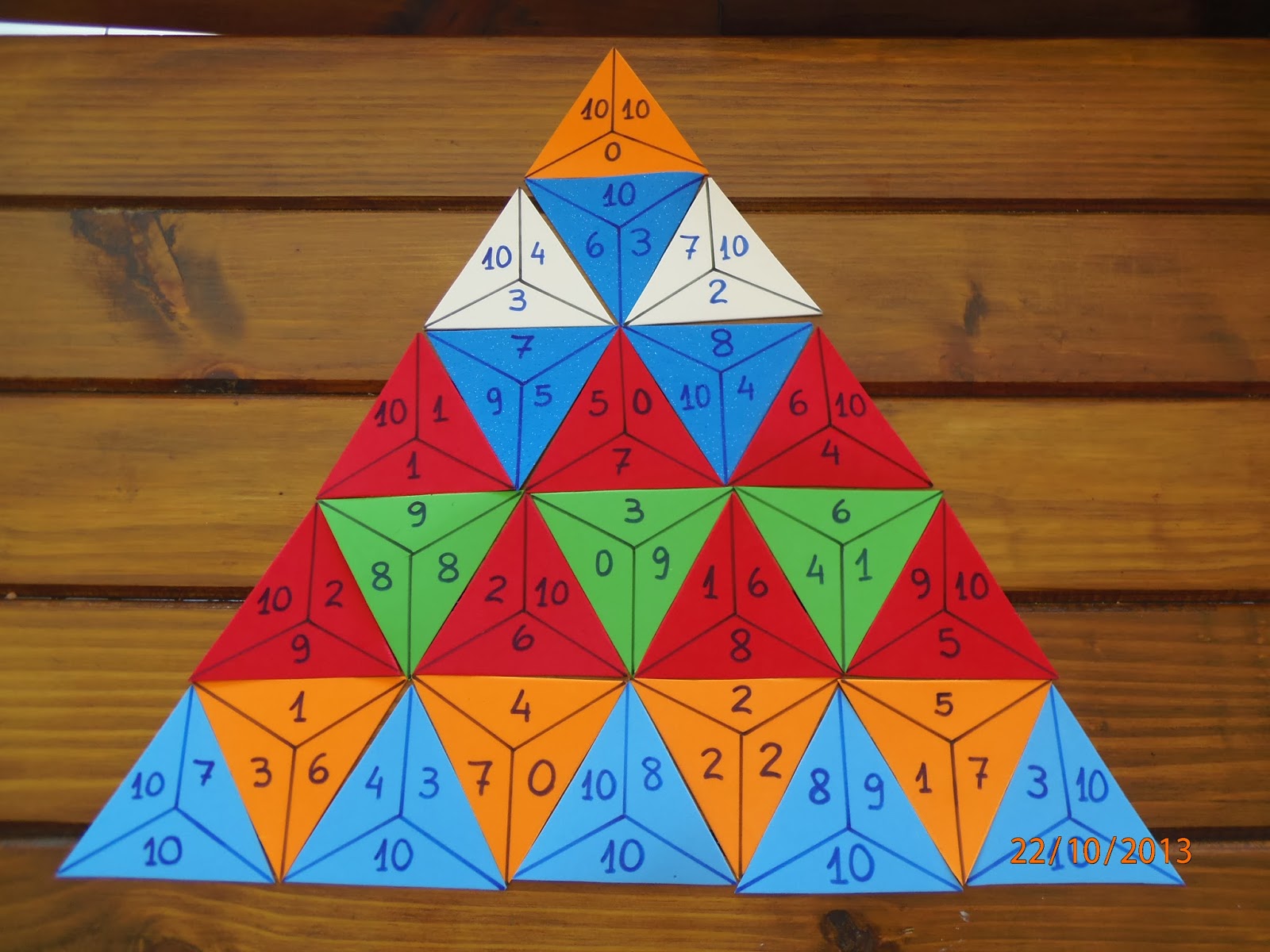 Atelier Pedagógico By InêzArt's: Matemática divertida com - Triângulo ...