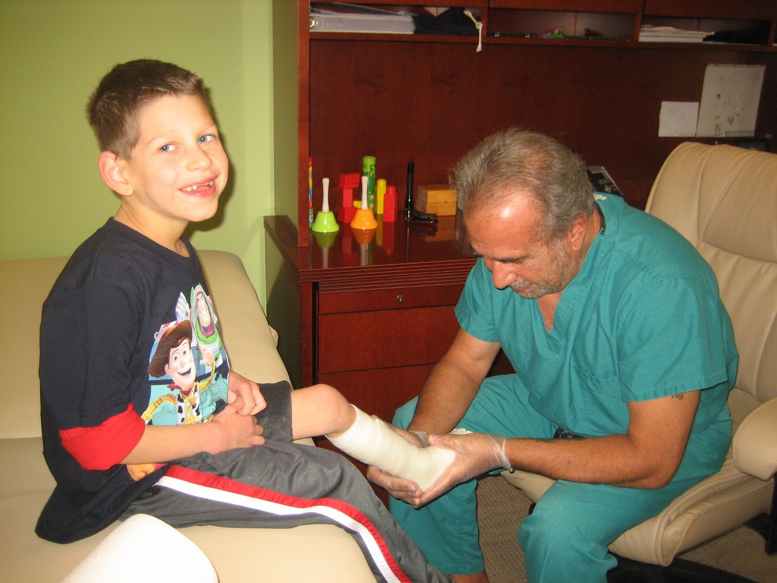 Kevin's Healing Journey: Left Foot Cast #1