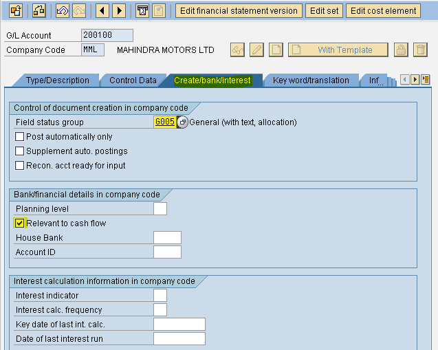 SAP - FICO MODULE LEARNING: Creation of General Ledgers in SAP