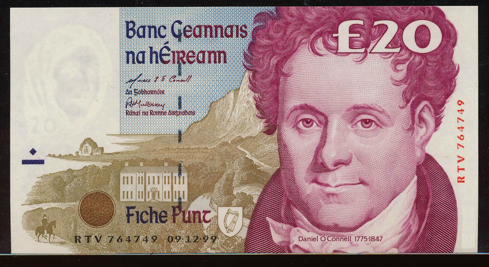 Ireland Twenty Pounds banknote 1999 Daniel O'Connell|World Banknotes ...