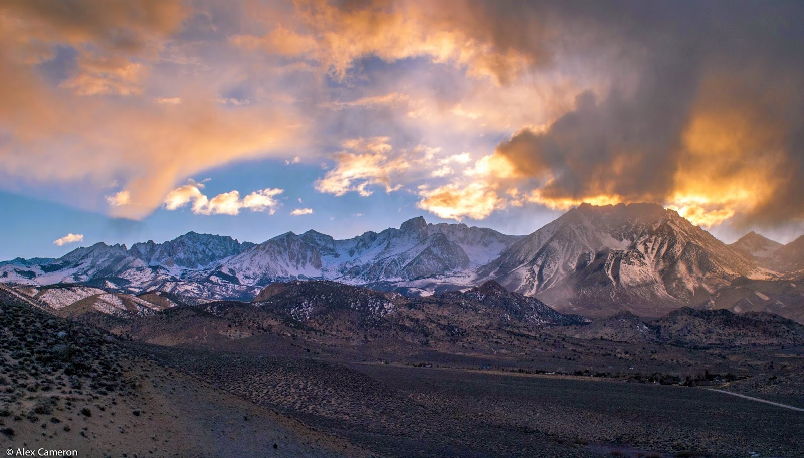 Sociolatte: Sunset on the Inyo Mountains, California