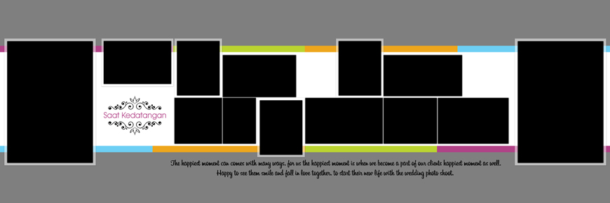 Template Album Kolase Wedding 20x60 - PINK 001 - Album Kolase Wedding ...