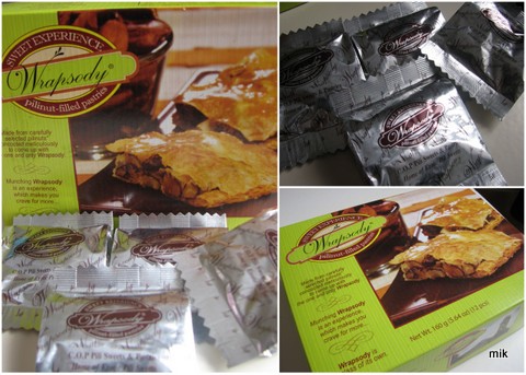 My Random Food Delight: Wrapsody: Pilinut-filled pastry