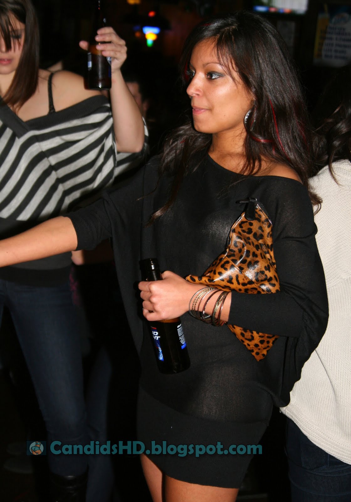 CandidsHD : Flash Photography Creates A See Through Dress!!