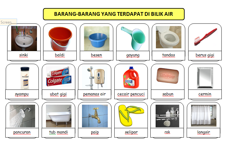 CIKGU ANGELA: MENGENAL BARANG-BARANG YANG TERDAPAT DI RUMAH KITA^^