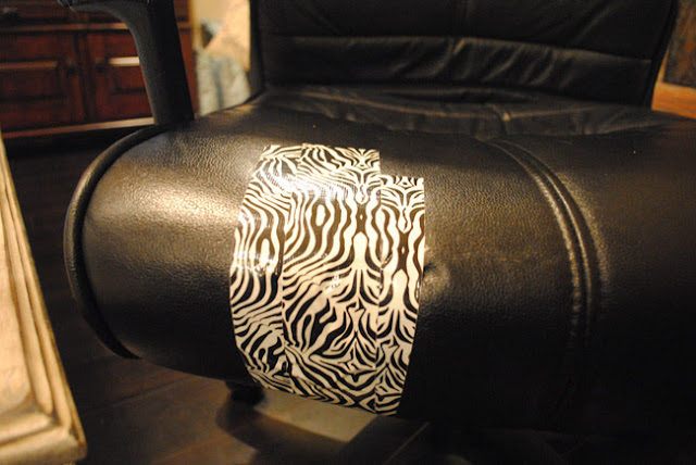 Duck-Taped Office Chair | i should be mopping the floor