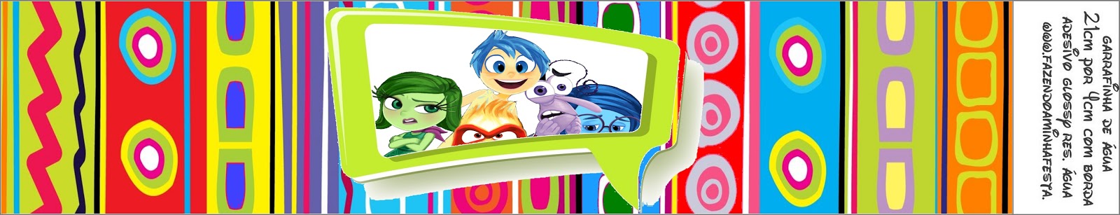 Birthday of Inside Out: Free Printable Candy Bar Labels. - Oh My Fiesta ...