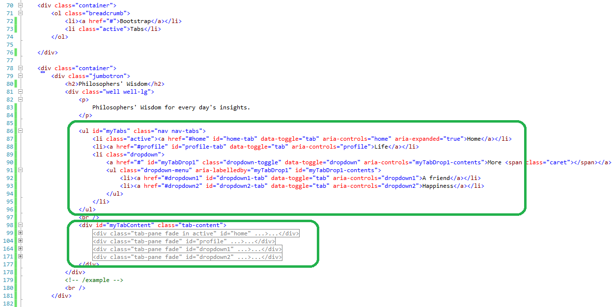 The ASP.NET MVC Club: Bootstrap Tutorial Lesson 14 - Responsive Tabs with Scrollspy