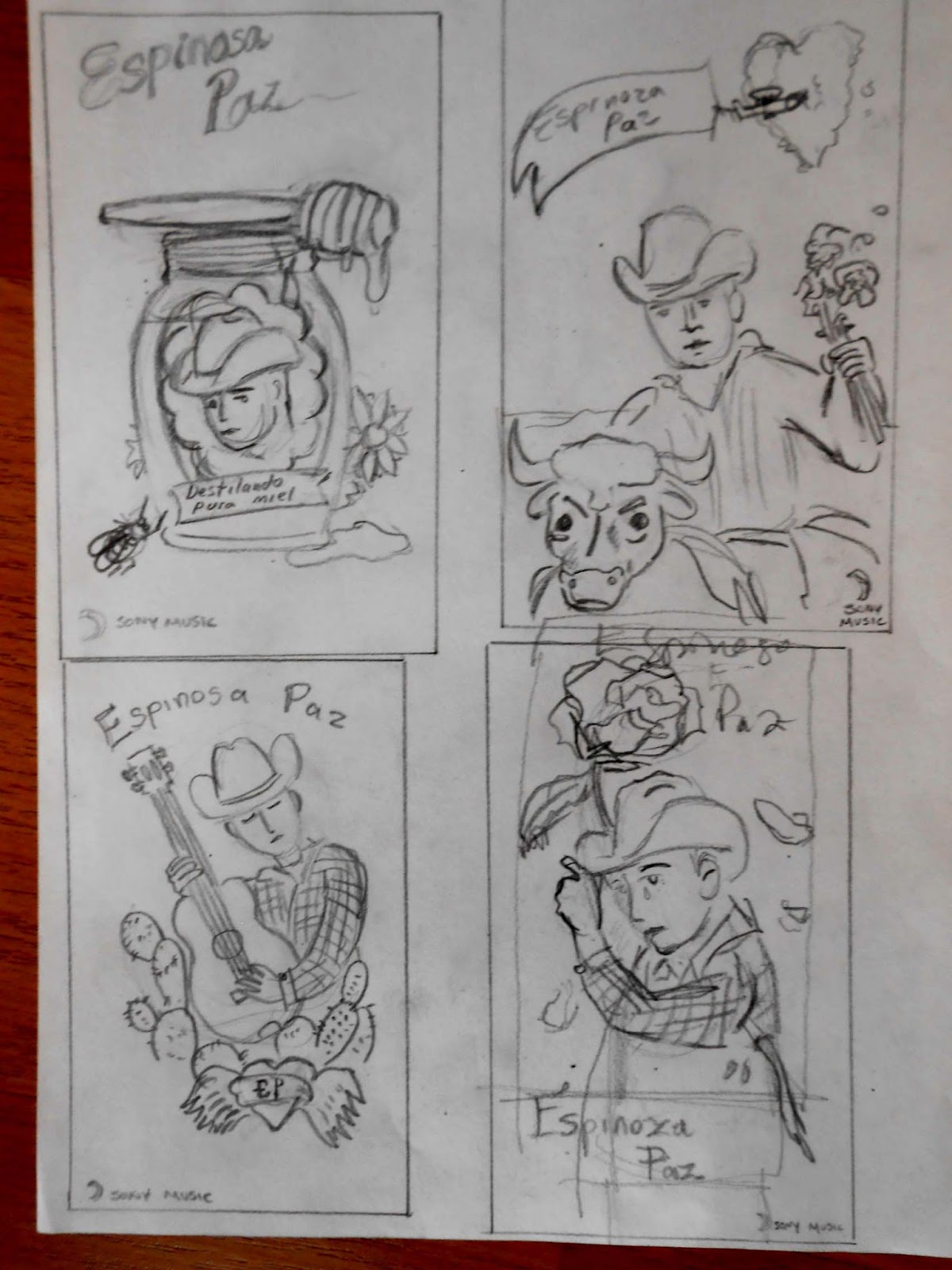 Curso de Ilustración 1 San Carlos 2013: Bocetos - Brenda Castrejón