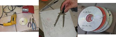 Wanderscraps: Shiny Flashy Bird Frightener Thingees