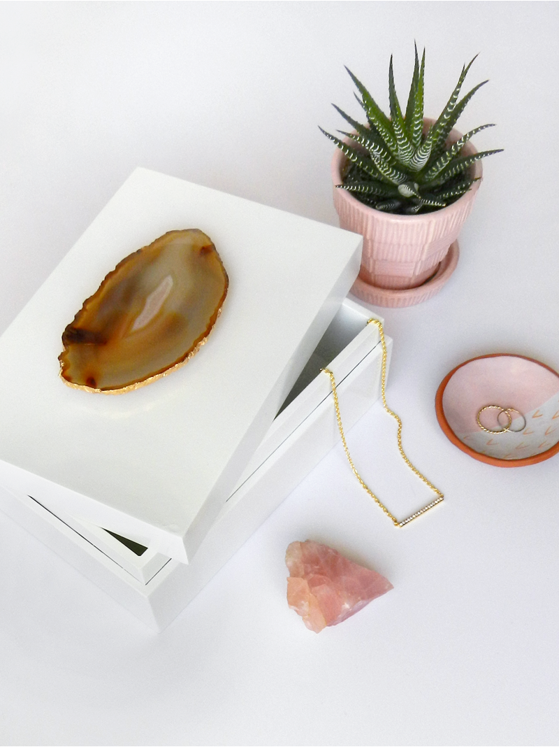 DIY Decorative Agate Box | SAS+ROSE