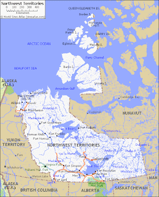 Tallest Building: Map of Northwest Territories Province