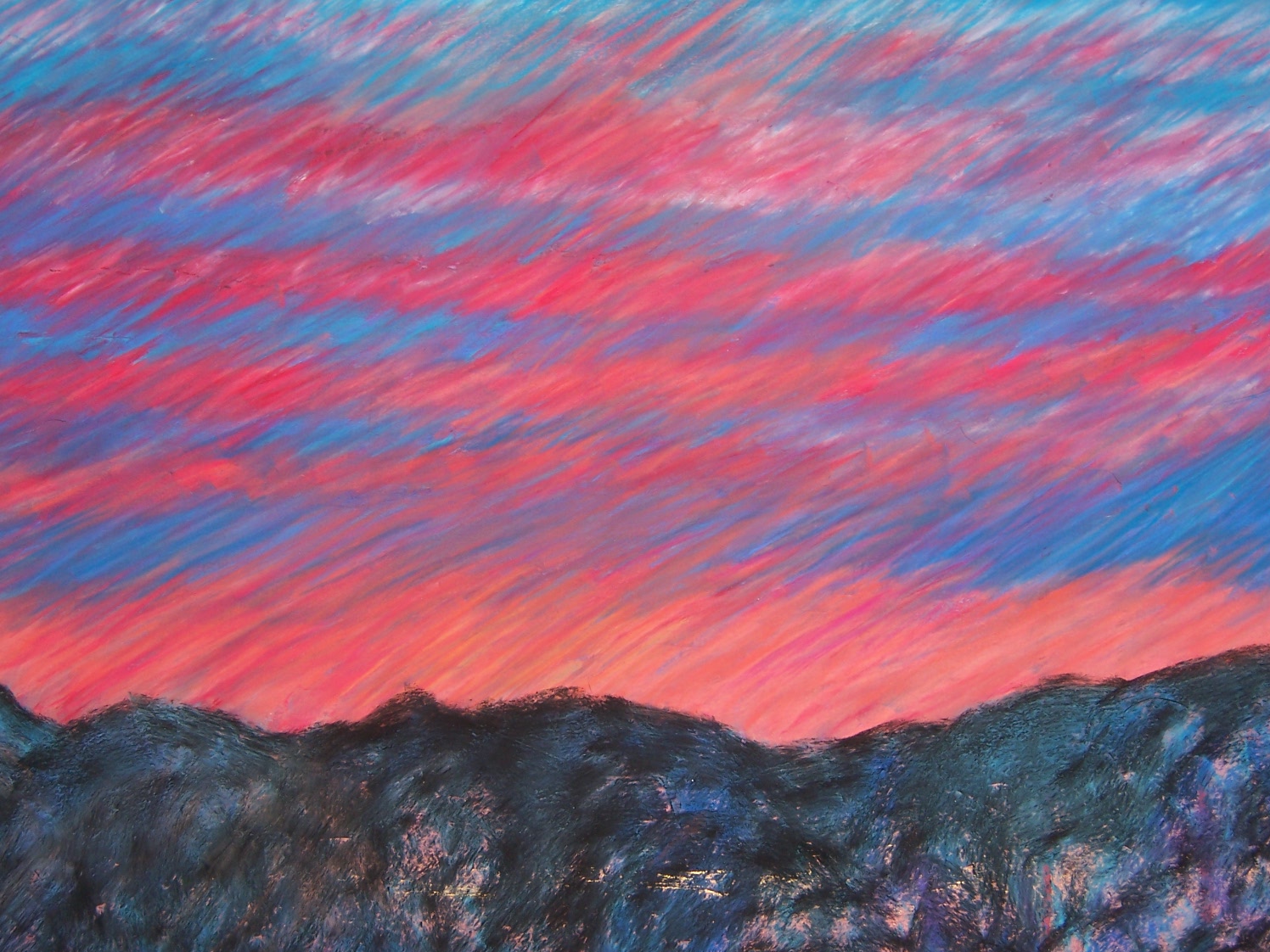 Sculpting a Life.: Playing with colored chalk.