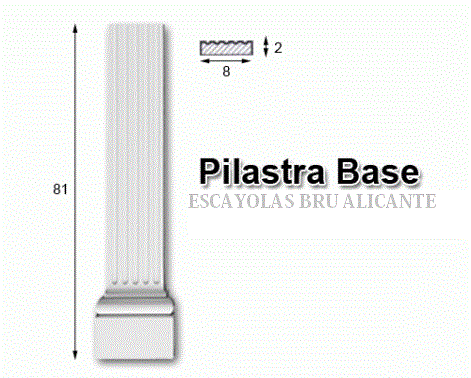 Escayolas Bru Alicante: Columnas, Ménsulas, Capiteles, Pilastras