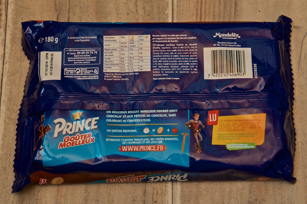 Prince Goûter Moelleux Chocolat (180g) par LU