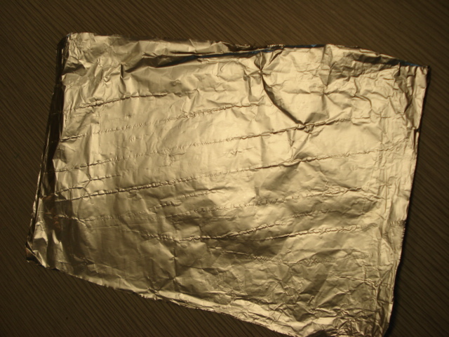 a faithful attempt: Foil Embossing: tin foil and Sharpies