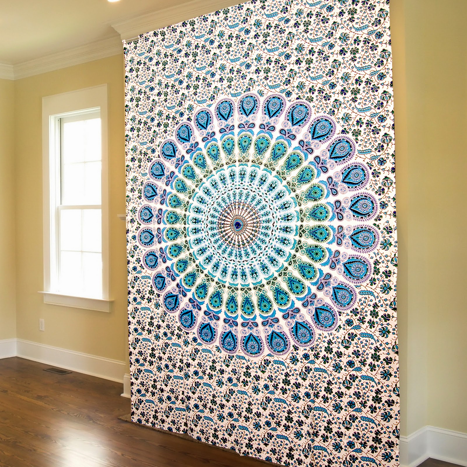 Hippie Tapestries, Mandala Tapestries, Queen Boho Tapestries, Wall ...