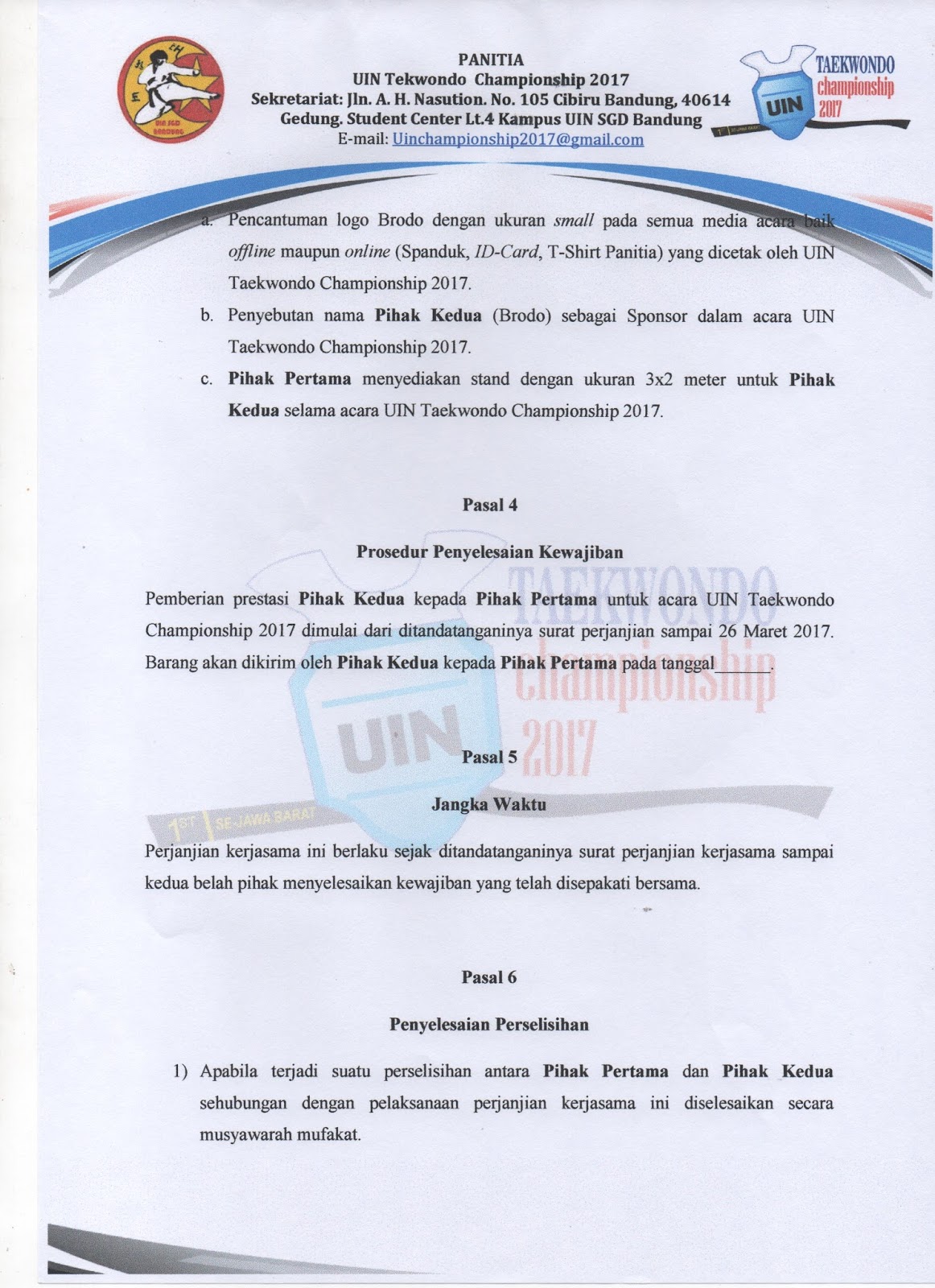 PENGALAMAN DAN TIPS MENJADI BIDANG DANA USAHA ACARA KAMPUS | Contoh MOU ...